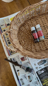 How to Paint a Basket to Look Like an Antique Find - The Creek Line House