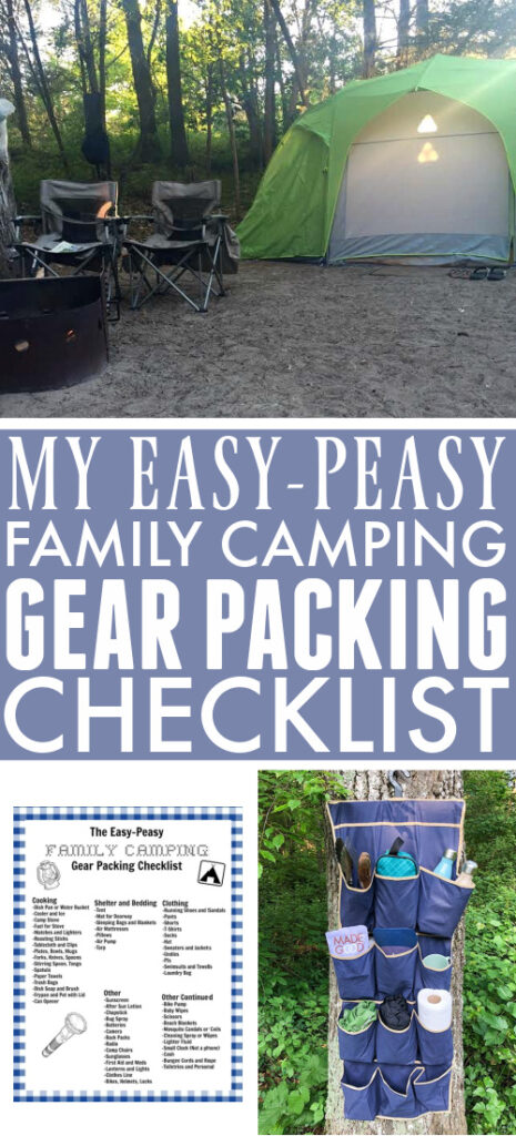 My Easy-Peasy Family Camping Checklist and a Free Printable Version for ...