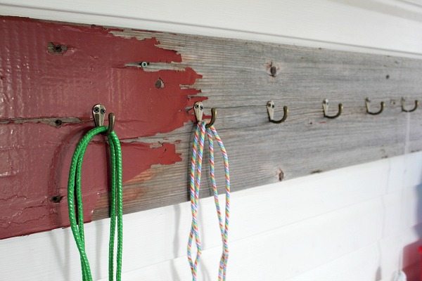 Easy DIY Barnwood Hook Board (that anyone can make!) - The Creek Line House