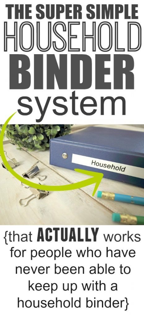 My super simple household planning binder system - The Creek Line House