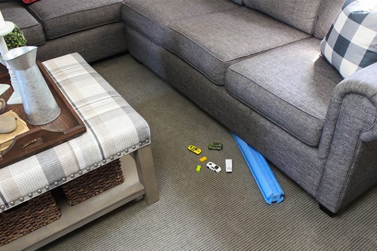 The Pool Noodle Under the Couch Trick - The Creek Line House