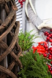 Easy DIY Wool Christmas Wreath - The Creek Line House
