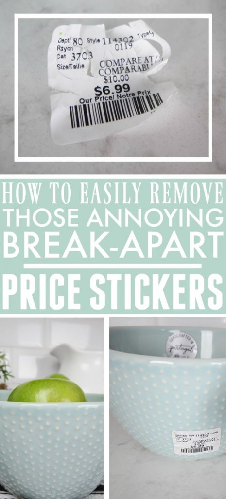 How to Remove Break-Apart Price Stickers Quickly and Easily - The Creek ...