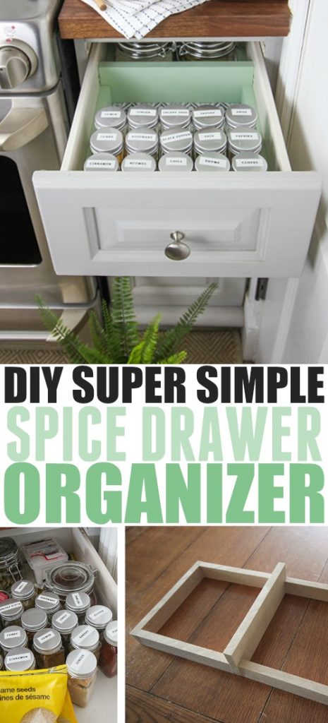 DIY Spice Drawer Organizer - The Creek Line House