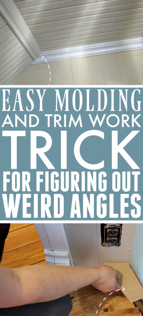 Easy Molding and Trim Work Trick: Figuring Out Tricky Angles for Trim ...