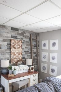 How to Update a Drop Ceiling Quickly and Easily - The Creek Line House