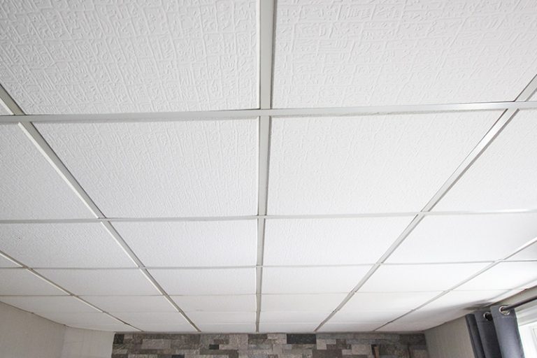 How to Update a Drop Ceiling Quickly and Easily - The Creek Line House