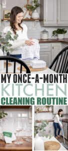 My Once-a-Month Kitchen Cleaning Routine - The Creek Line House