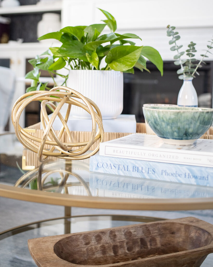 Styling a Small Round Coffee Table - The Creek Line House