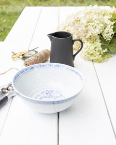 How to Make a Hydrangea Bowl Arrangement - The Creek Line House