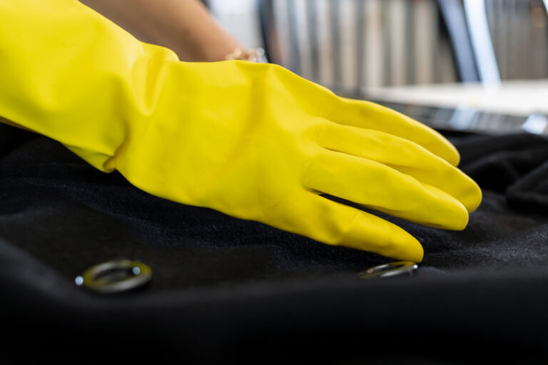 The Rubber Glove Trick for Wool Coats - The Creek Line House