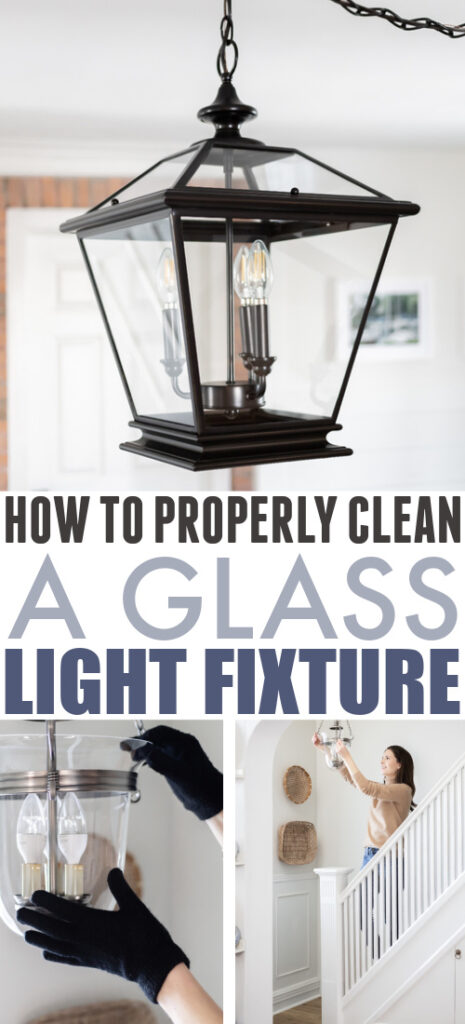 How to Clean a Glass Light Fixture - The Creek Line House