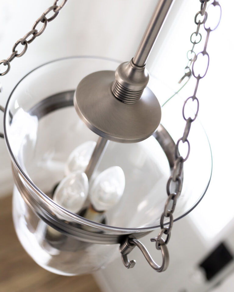 How to Clean a Glass Light Fixture - The Creek Line House