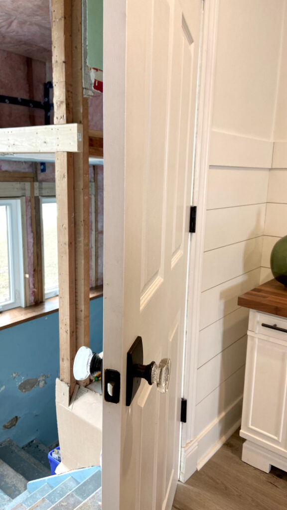 Back Stairwell Project Update - The Creek Line House