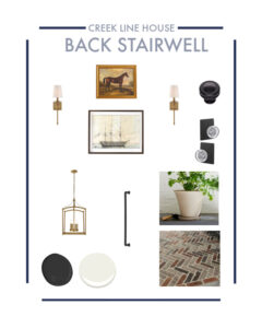 Back Stairwell Project Update - The Creek Line House