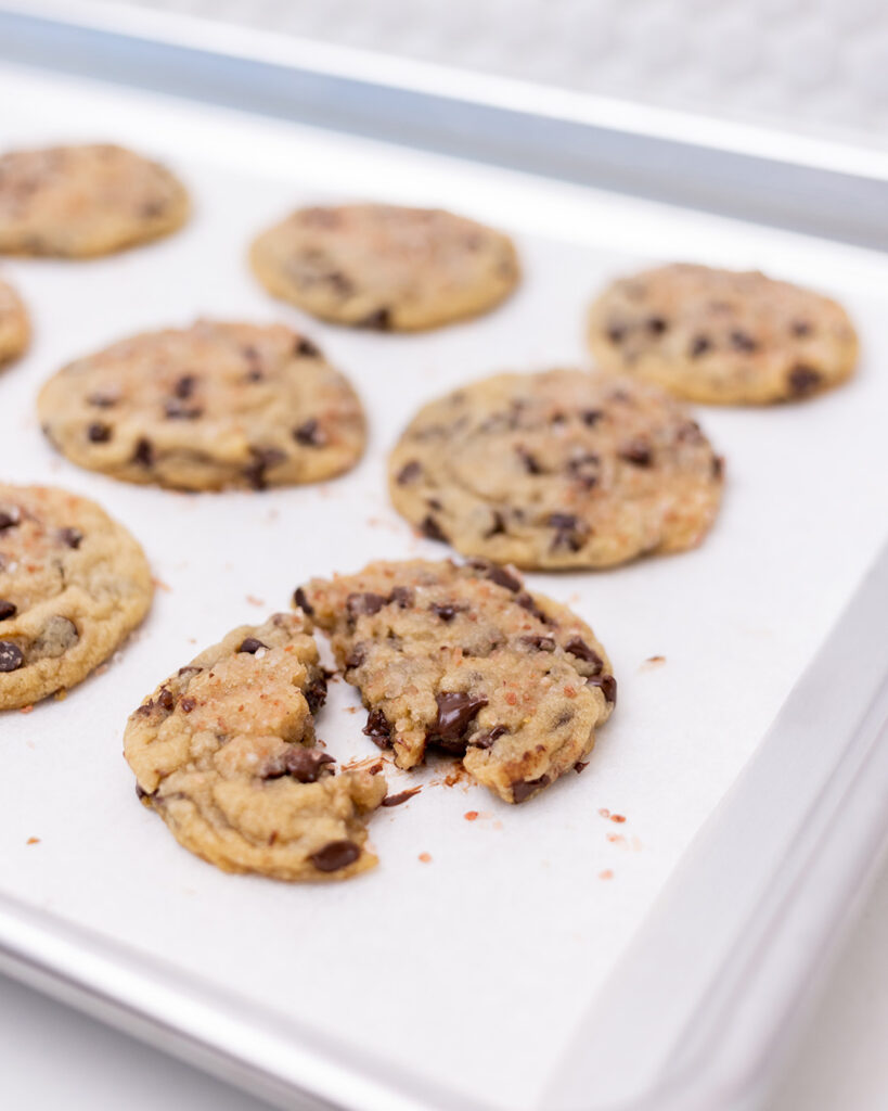 Salted Chocolate Chip Cookies - The Creek Line House