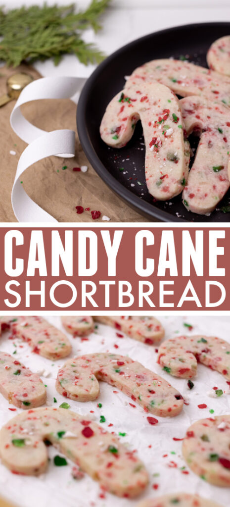 Candy Cane Shortbread Cookies - The Creek Line House