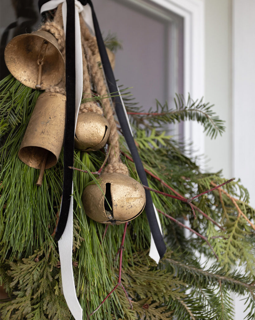 DIY Foraged Christmas Door Swag - The Creek Line House