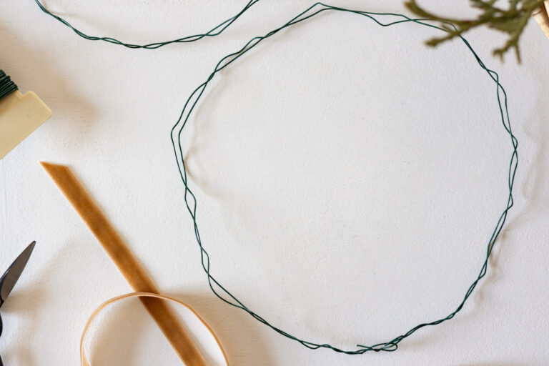Fresh Cedar Mini Wreath Tutorial - The Creek Line House