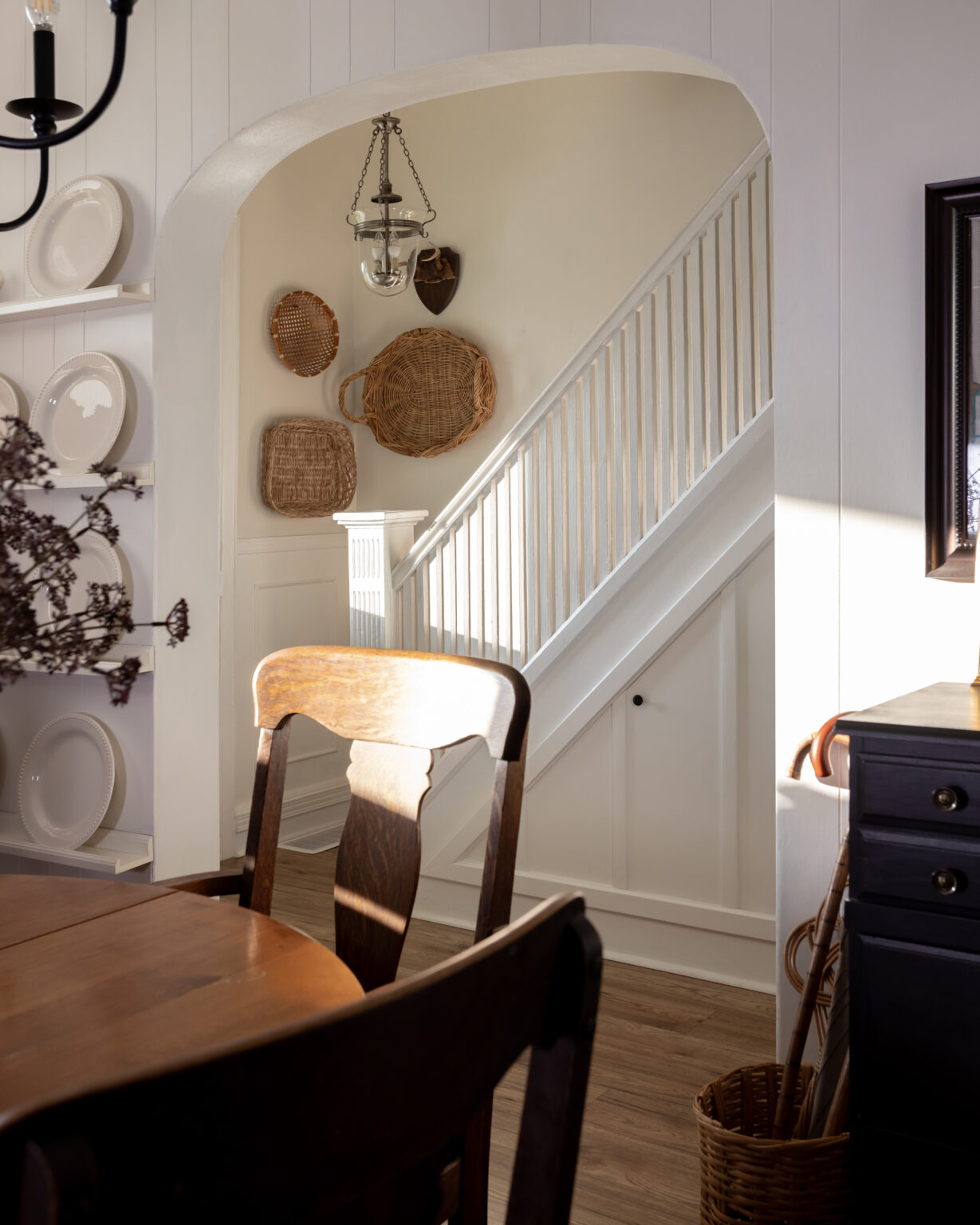 Under the Stairs Storage for Board Games and Puzzles - The Creek Line House