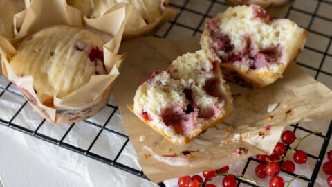 Strawberry Red Currant Muffins - The Creek Line House