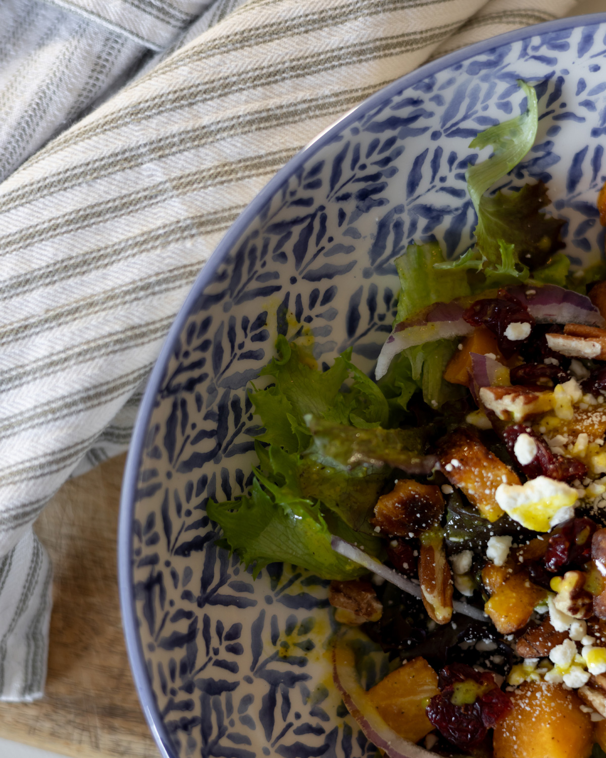 Roasted Butternut Squash Salad With Pecans - The Creek Line House